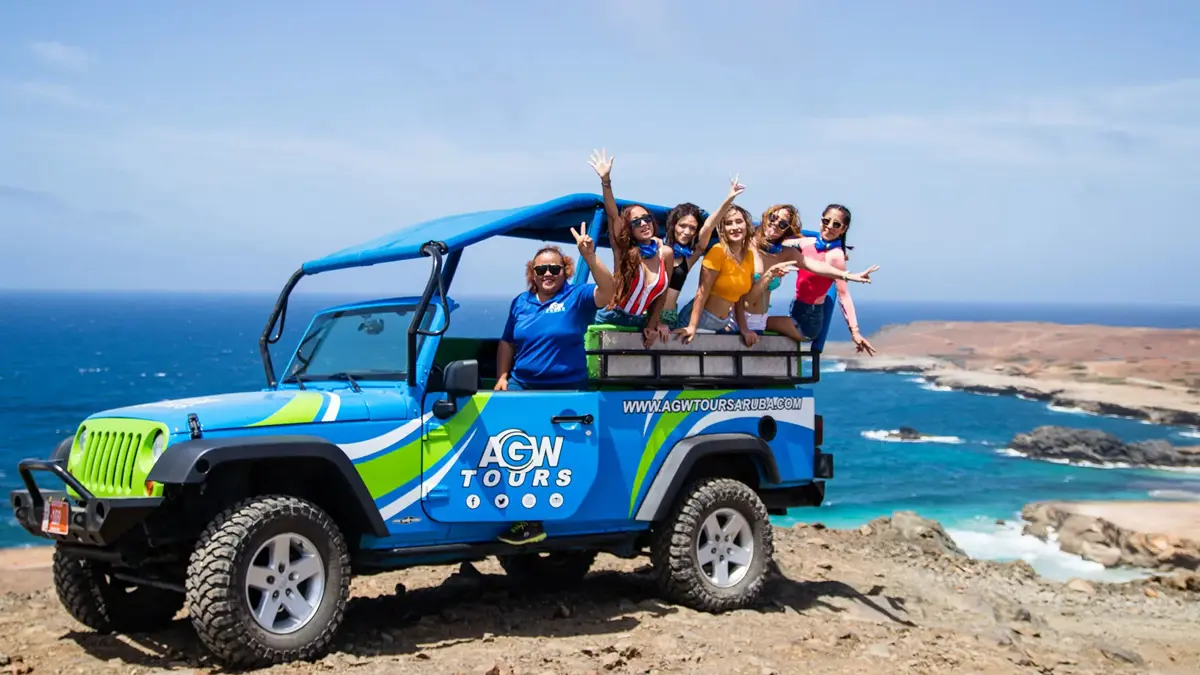 Natural Pool, Caves & Baby Beach Jeep Adventure | AGW Tours - My Aruba ...